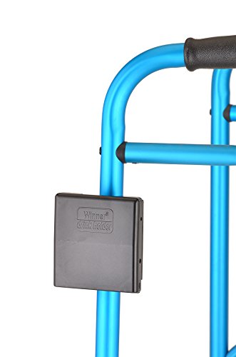 NOVA Cup Holder for Walker, Rollator, Transport Chair, Wheelchairs – Universal Fit on Round Tube Only, Adjustable & Foldable Drink Holder