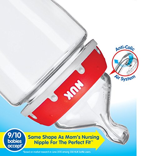 NUK Disney Baby Bottle, Minnie Mouse, 3 Count (Pack of 1)