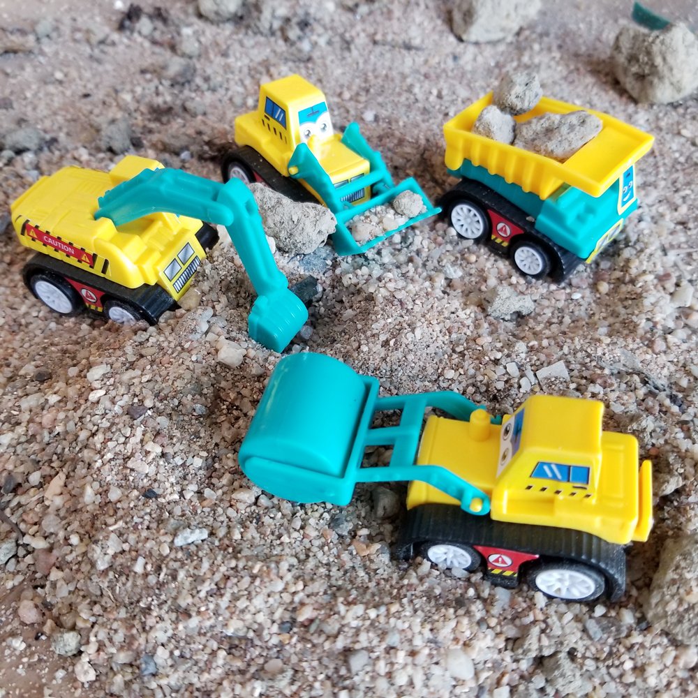M-jump Pull Back Vehicles , 12 Pack Assorted Construction Vehicles Toy , Vehicles Truck Mini Car Toy For Kids Toddlers Boys,Pull Back and Go Car Toy Play Set