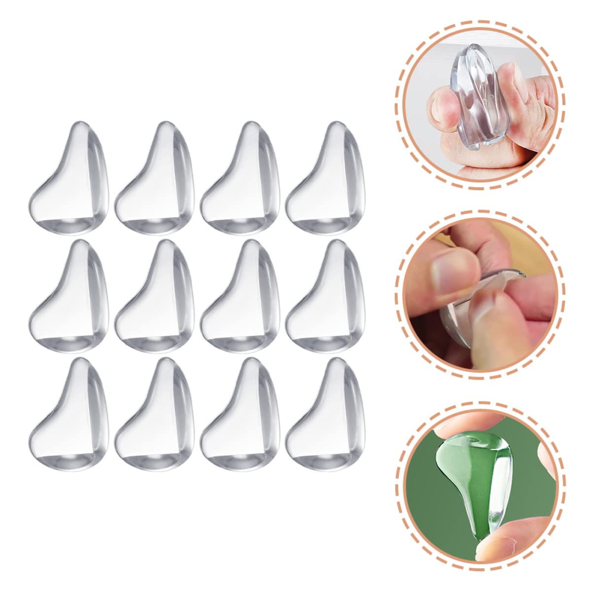 CUBTOL Proof Coffee Table Protectors Corner Child Covers Home Against Bumpers Transparent Silicone Protector Window Proofing Safe Keep Furniture Guards Clear Glass Baby for High Adhesive
