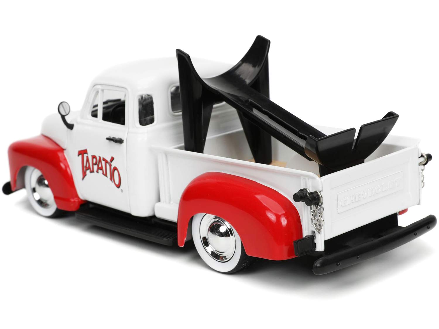Jada 1:24 Diecast 1953 Chevy Pickup with Tapatio Bottle Holder &Figure,Red