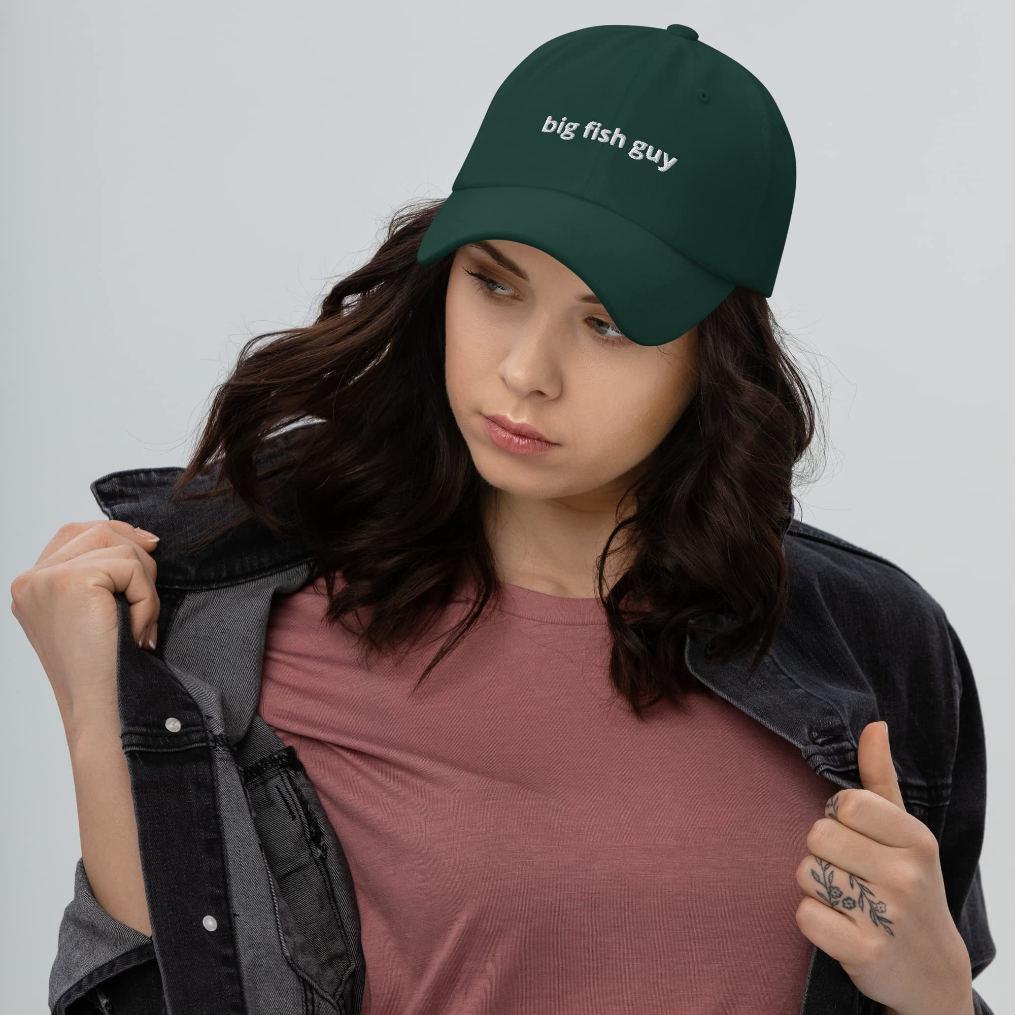 Big Fish Guy Original Dad Hat for Fishermen - Funny Fishing Hat for Men