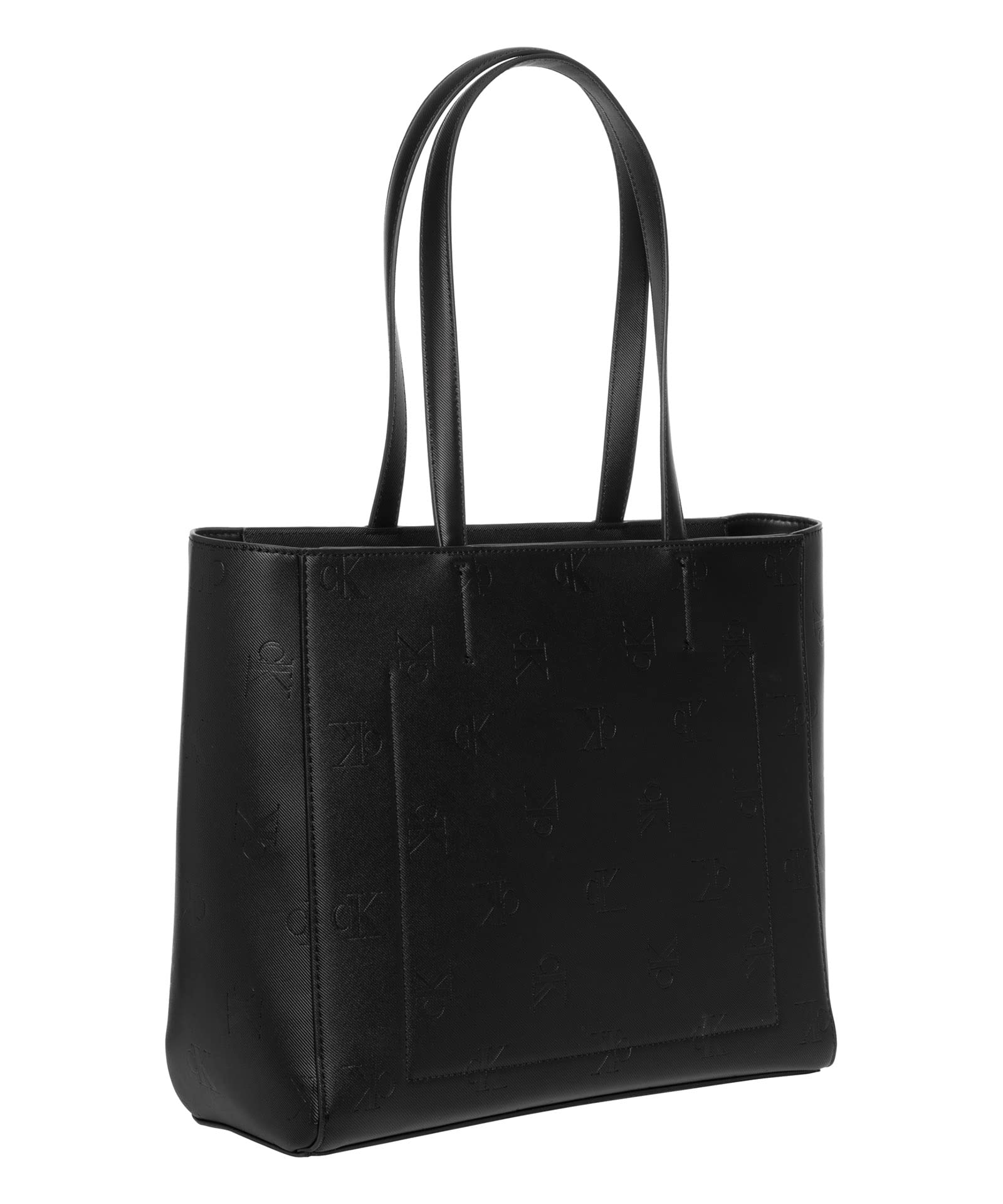 Calvin Klein Jeans women tote bag black mono allover