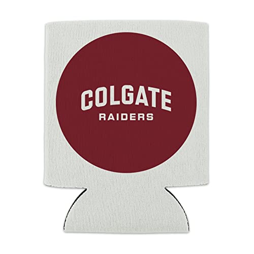 Colgate University Raiders Logo Can Cooler - Drink Sleeve Hugger Collapsible Insulator - Beverage Insulated Holder
