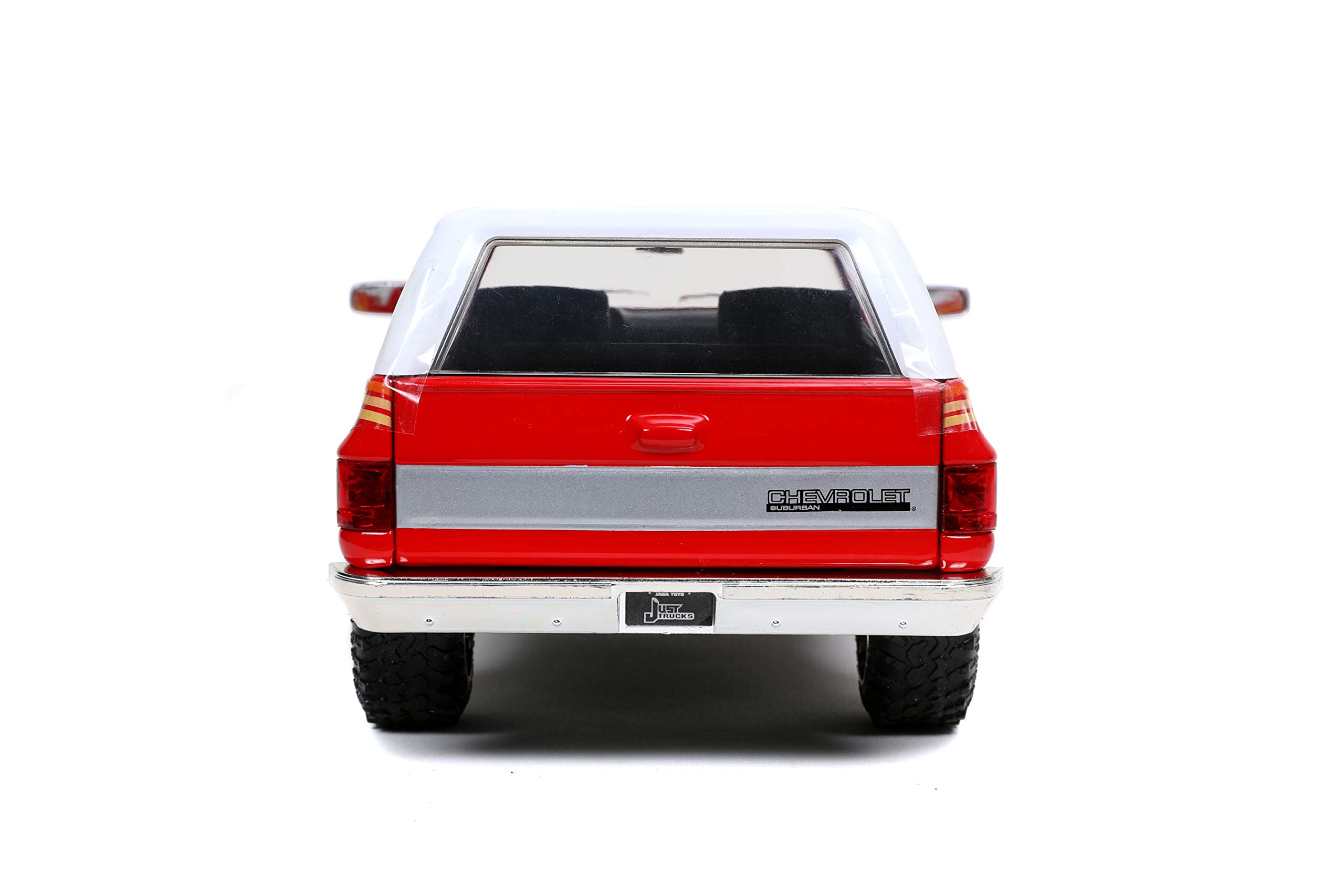 Jada Toys Just Trucks 1:24 1980 Chevy Blazer with Rack Die-cast Car Red, Toys for Kids and Adults