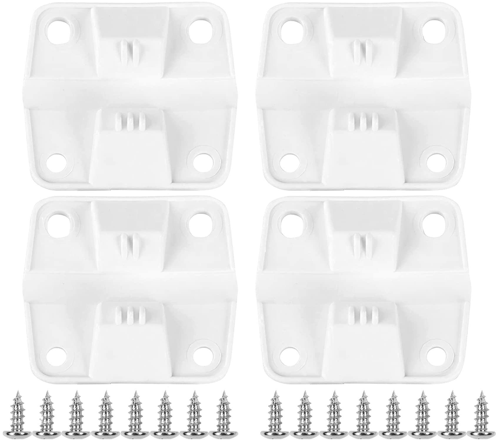 Cooler Replacement Plastic Hinges and Screws Kit, Compatible with Coleman Cooler Models:5226, 5227B,5235,5236, 5240, 5241, 5241A, 5245, and 5250 Quality Cooler Replacement Hinges and Screws 4 Pack.