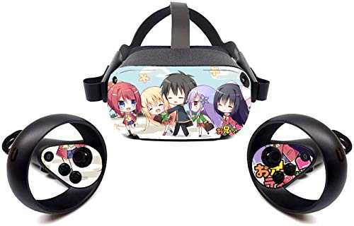 Cute Manga Vinyl Skin Sticker Decal Cover for Oculus Quest Headset and Controllers by ok anh yeu