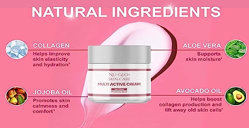 Nu-Glo Cream - Nu Glo Skincare Face Cream, NuGlo Multi Active Cream (1 Pack)