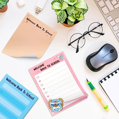 Lincia 36 Pack Cute Back to School Funny Notepads 3.94 x 2.95 Inches Lined Writing Note Pads Memo Pads for School Office Home Students Teachers Coworkers Gifts Supplies, 30 Sheets in Each Pad