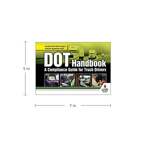 DOT Handbook: A Compliance Guide for Truck Drivers (5" W x 7" H, English, Spiral Bound) - Provides References for FMCSA and DOT Regulations
