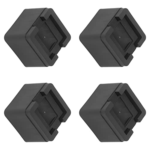 Tissting 4 Sets Sofa Risers Furniture Bed Risers Square Rubber Anti Skid Heavy Duty Adjustable Furniture Risers for Home Washing Machine,Tables, Sofas, Cabinets and Beds