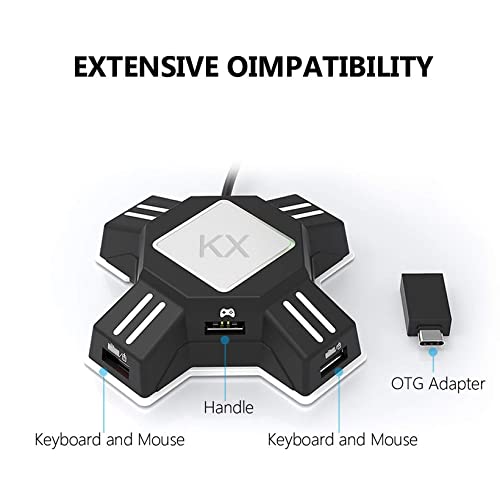 WYTR KX Conversion Box Professional Keyboard Mouse Adapter Controller Converter Adapter for Switch for Ps4 Pro
