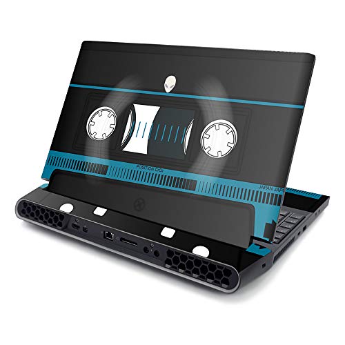 MightySkins Skin for Alienware AREA-51M R2 (2020) - Abstract Black | Protective, Durable, and Unique Vinyl Decal wrap Cover | Easy to Apply, Remove, and Change Styles | Made in The USA