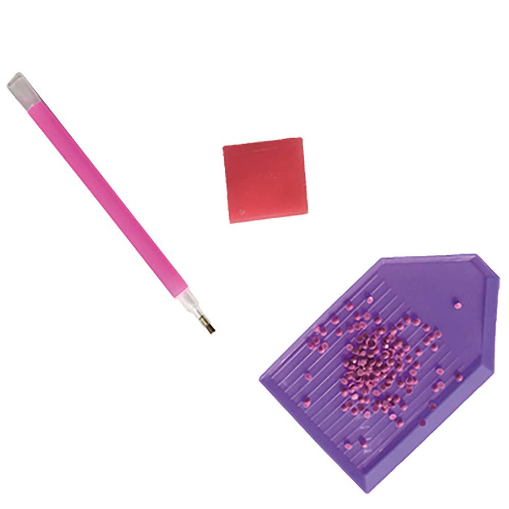 Janod Crystal Pixies Craft Kit - Unicorn & Cat - 5 Boards with 1,500 Mini Crystals - Ages 7+ - J07821