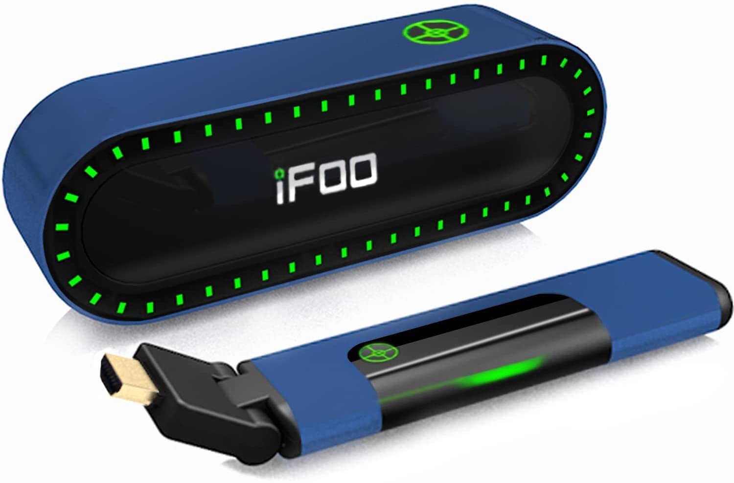 iFoo Wireless HDMI Extender 1080P@60Hz HDMI Transmitter & Receiver kit with HDMI KVM USB Extender for Mouse/Keyboard,0-Latency, Up to 100ft_-H2 pro