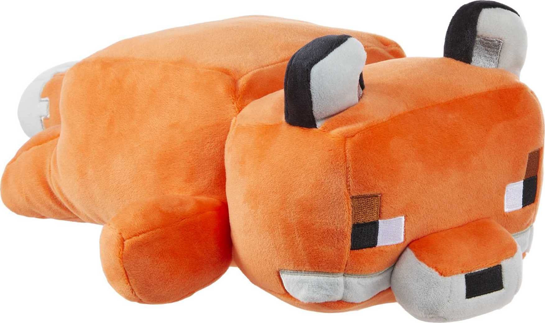 Mattel Minecraft Plush Fox 12-Inch Stuffed Animal Figure, Floppy Soft Doll Inspired by Video Game Character, Collectible Toy