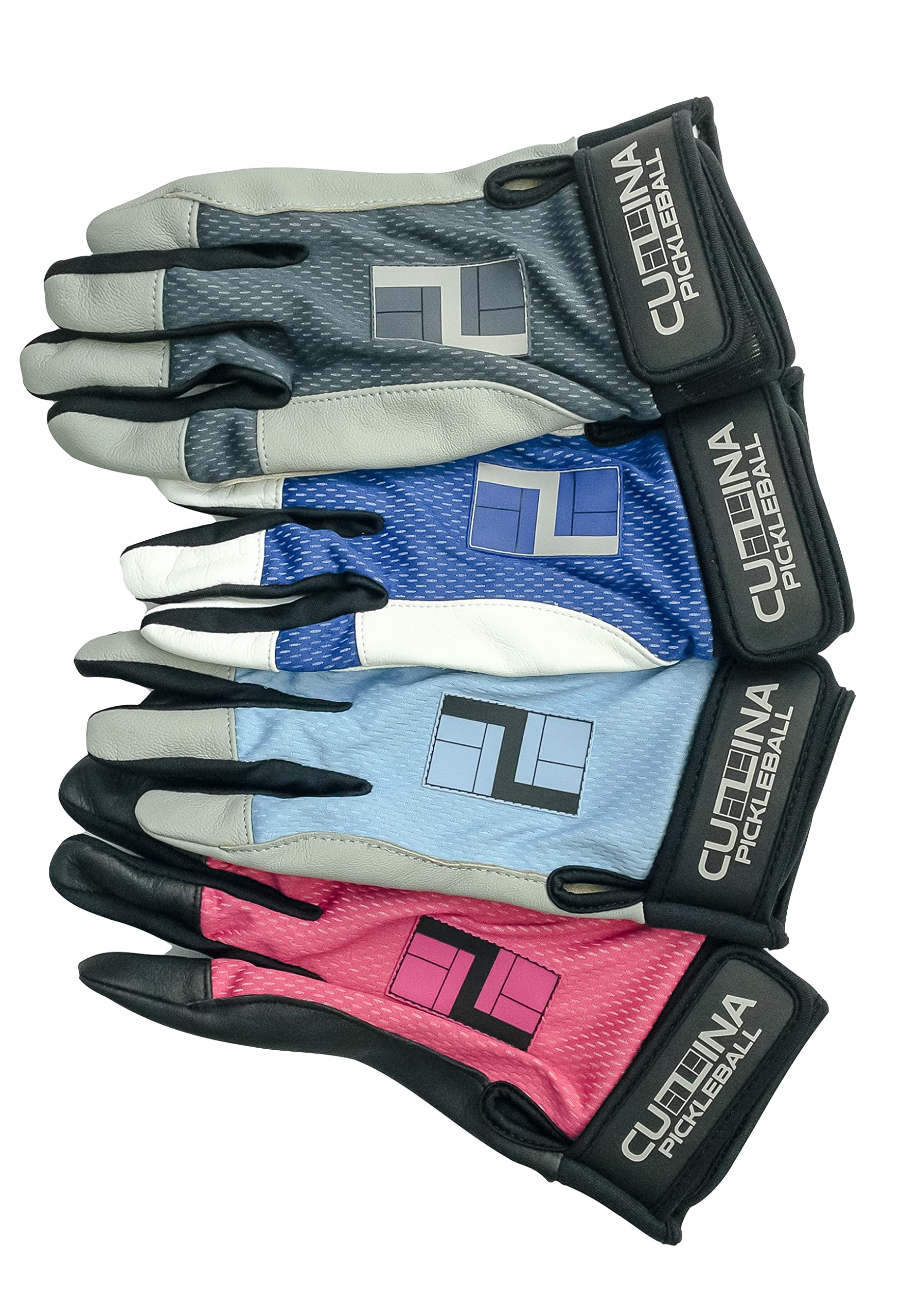 CUZINA HexPro Pickleball Racquetball Glove (Steel Gray/Black, XS, Right)