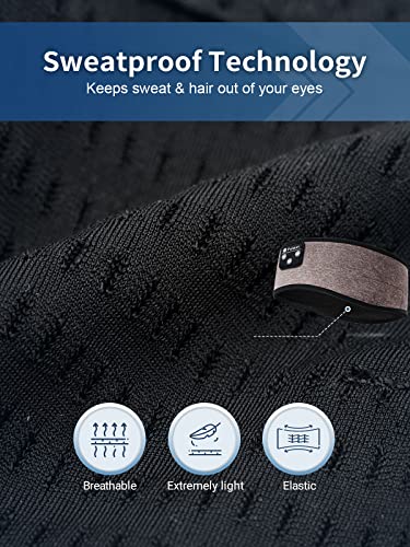 Fulext Sleep-Headphones-Bluetooth-Sleeping-Headband - Sleeping Headphones for Side Sleeper, Elastic Music Band Cozy ASMR Wireless Eye Mask Valentines Day Gifts for Her Him Wife Husband Women Men
