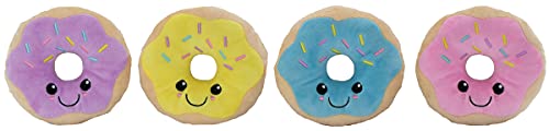 iscream Play with Your Food! Box of Donuts Fleece Play Pillow Set with Embroidered Accents