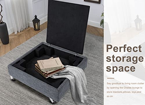 HOMERILLA Sectional Sofa, Modular Sofa, Modern Loveseat Living Room Seater Sofa with Armrest, Sleeper Bed Couch, Easy to Clean Sofa, L-Shape Sofa, 3-Seat Sofa, Dark Grey