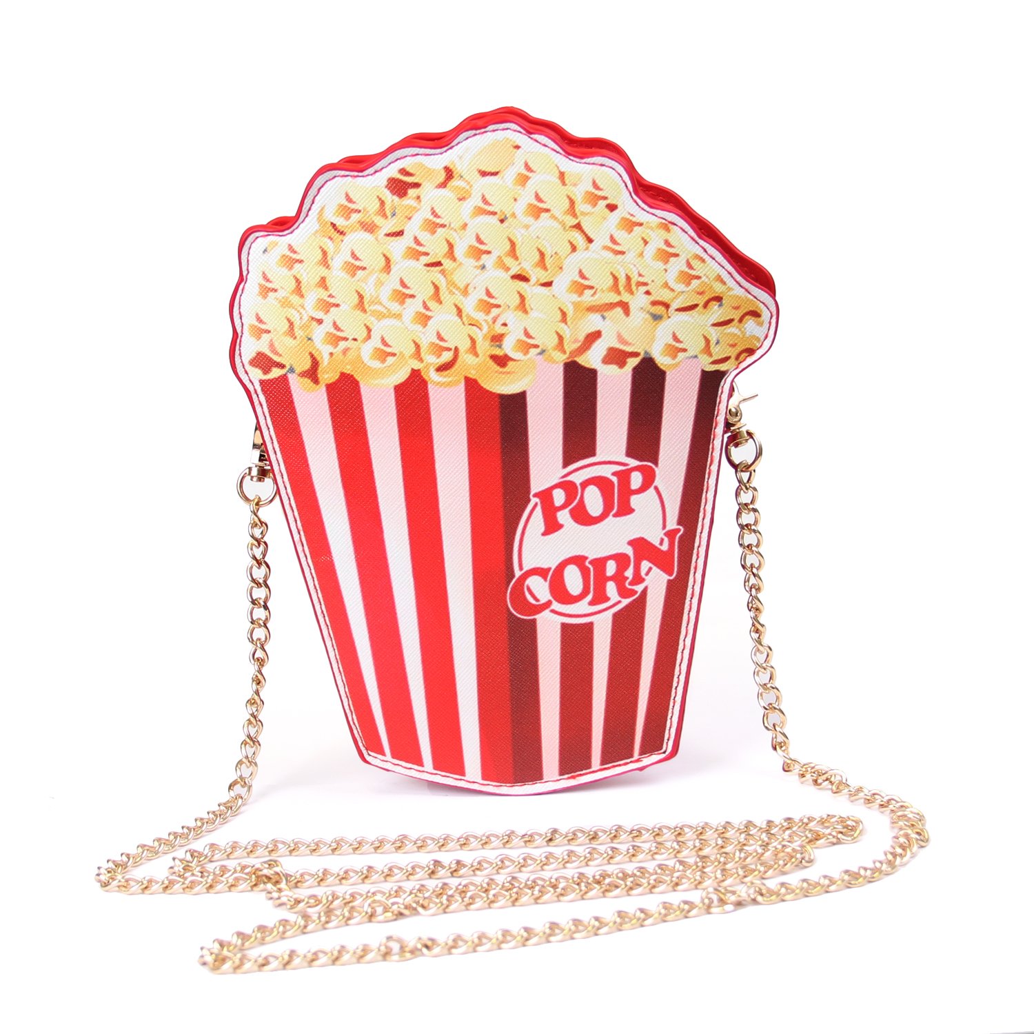 LUI SUI Girls Cupcake Crossbody Handbag Popcorn Hamburger Purse Small Purse Women Cellphone Shoulder Bag (Popcorn)