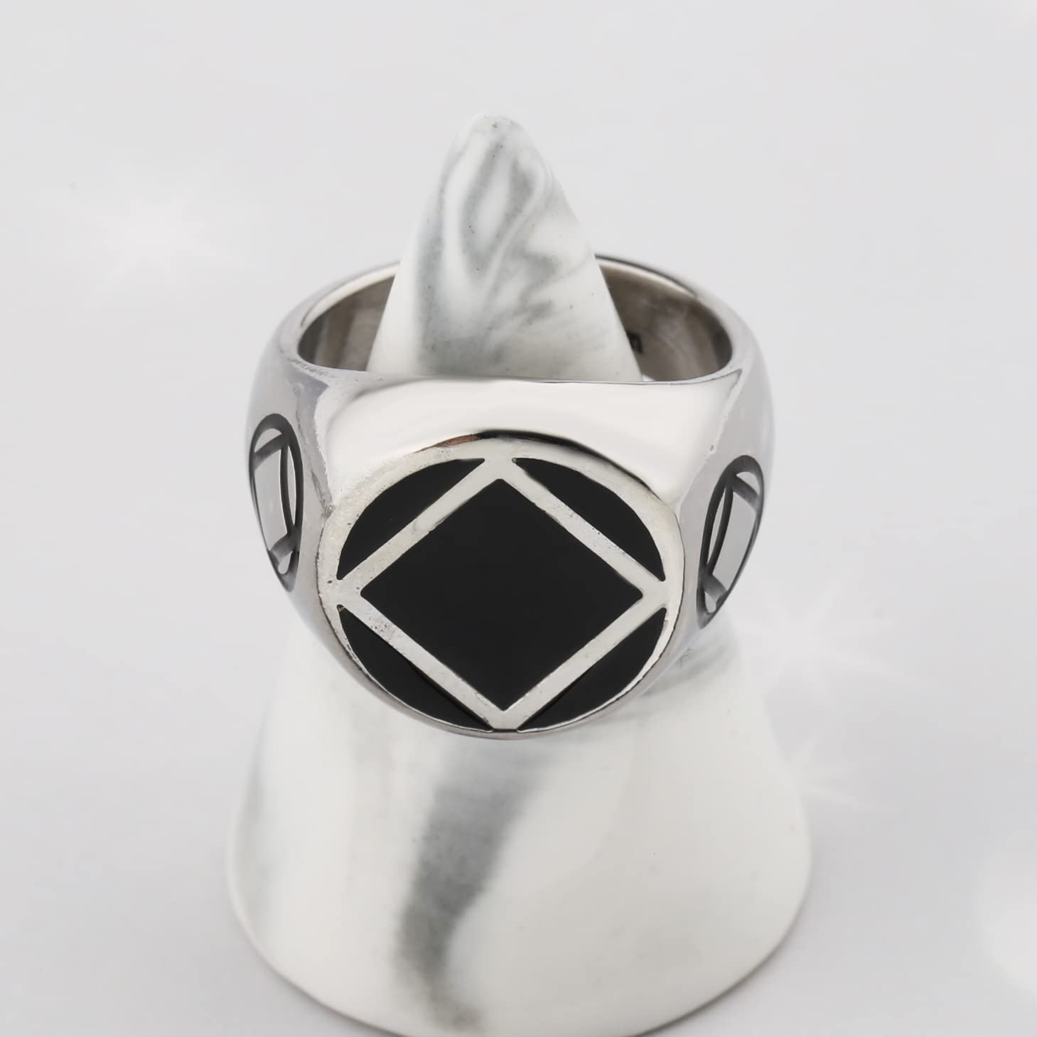 CWXLGH Sobriety Gift AA NA Sober AF Ring Addiction Recovery Gift AA Gift NA Gift Narcotics Anonymous Jewelry for Women Men (NA RS 10)
