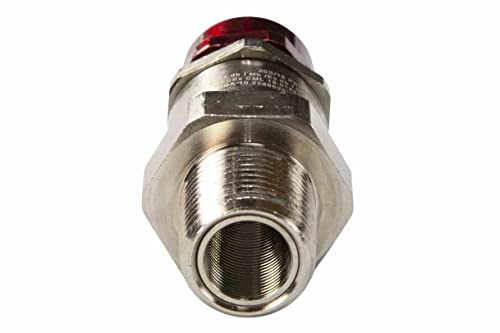 Explosion Proof Cable Gland 3/4" NPT Nickel Plated Brass 0.24-0.46" OD C1D1 ATEX IEC Ex N4X