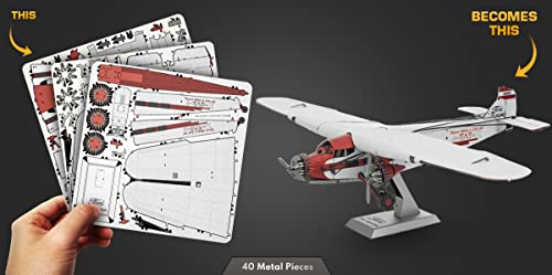 Fascinations Metal Earth Ford Trimotor 3D Metal Model Kit Bundle with Tweezers