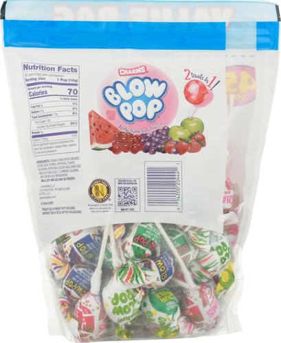 Charms Blow Pops, Assorted Flavors, 45 Count - 29.25 Ounce Bag (Packaging may vary)