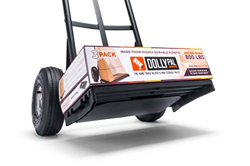 Dolly Pal Hand Truck Helper and Mini Storage Pallet 18" x 10" x 1.5" (3-Pack Box)