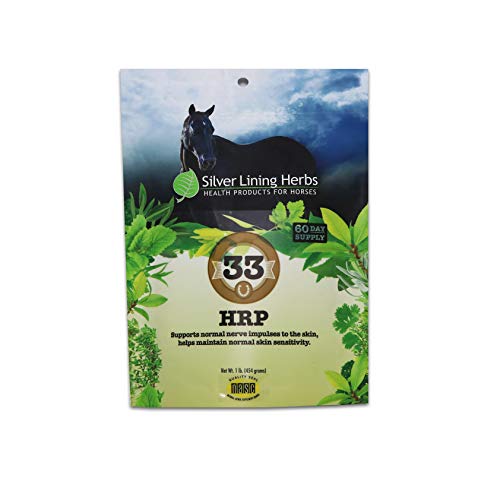 Silver Lining Herbs 33 HRP - Supports Natural Nerve Impulses to the Horse's Skin - Promotes Normal Skin Sensitivity - Helps with Overactive Nerves - Herbal Supplement for Horses - 1 lb Bag