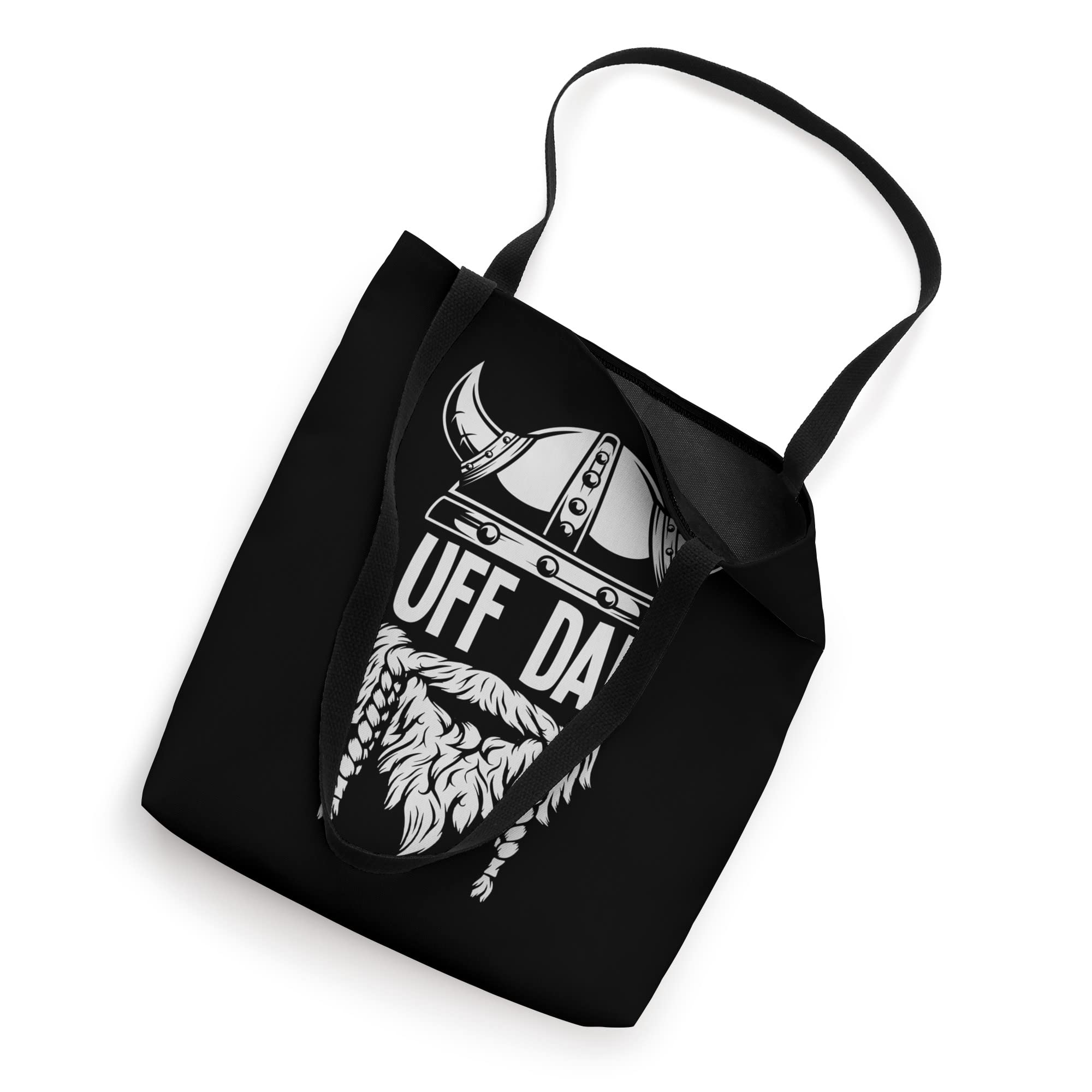 Uff Da Norwegian Quote Scandinavian Viking Helmet Beard Man Tote Bag