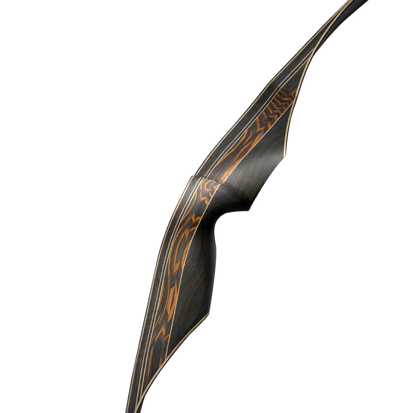 DEERACE 60" Ranger Longbow Traditional One Piece Bow, 25-60 Lbs Right Hand Wooden Hunting Bow (35 Lbs, Right Hand)