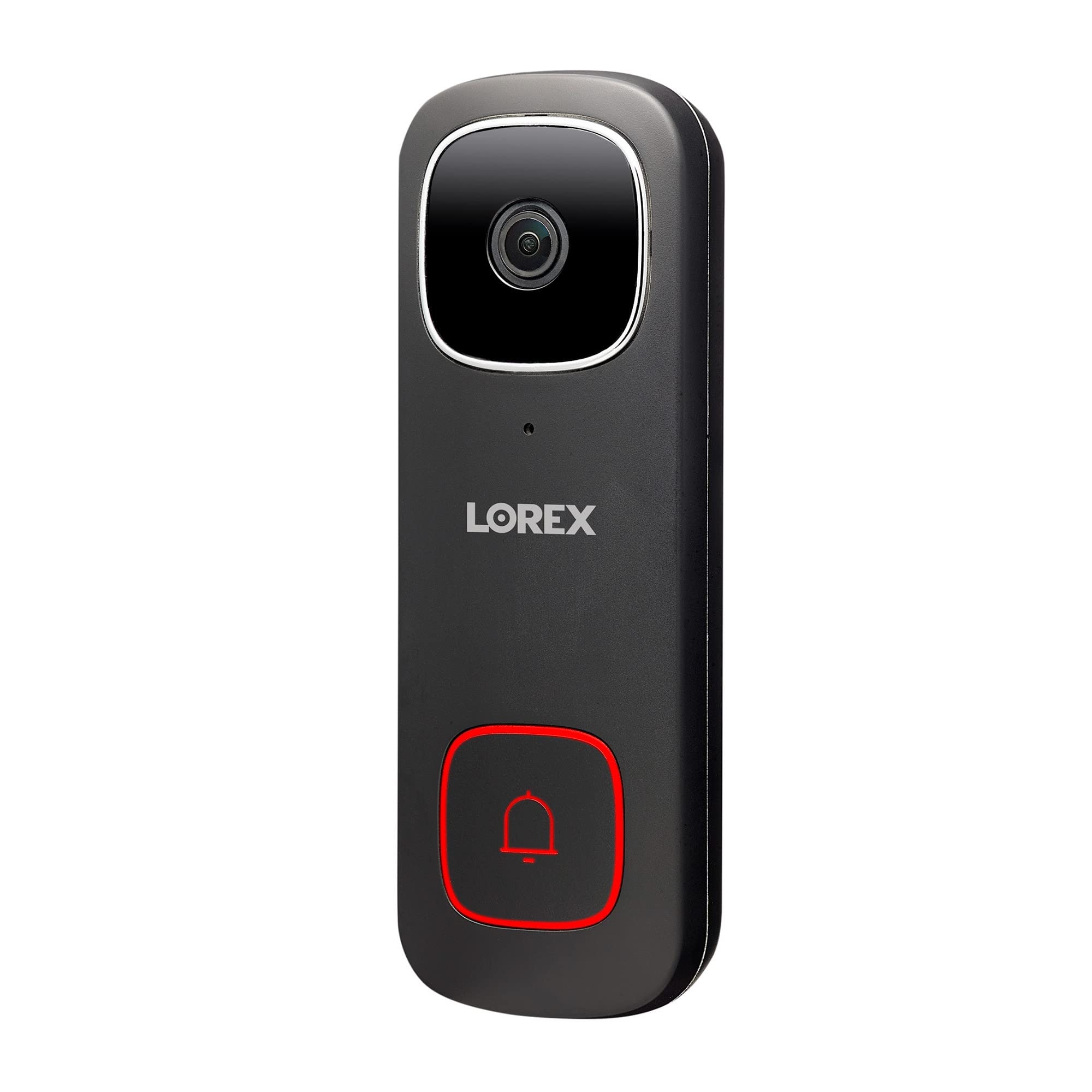 Lorex 2K Wired Video Doorbell (Black) with 64GB MicroSD Memory Card Bundle (2 Items) LORB451AJDBE_K1