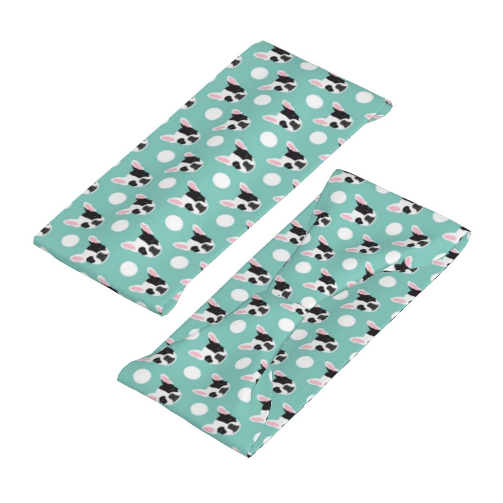 Cycling Headband Cute French Bulldog Men Women Breathable Sweatbands