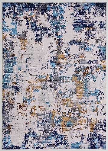 Fashriend Katina Door Mat Rug-2'×3' Machine Washable Area Rug Non Slip Modern Abstract Rug Pad Small Boho Rug for Living Room Dining Laundry Room Bedroom Bathroom Kitchen Classroom Office-Colorful
