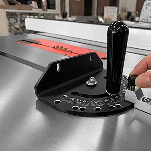 Fulton Precision Miter Gauge with a Standard Slot (3/4β x 3/8β) Steel Bar with Adjustable Spring Loaded Plungers and Removable Retaining Disc