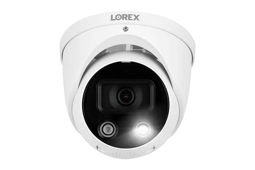 Lorex N4K3SD-168WD-2 Lorex Fusion 4K 16-Channel 3TB Wired NVR System with 8 E893DD Smart Deterrence Dome Security Cameras