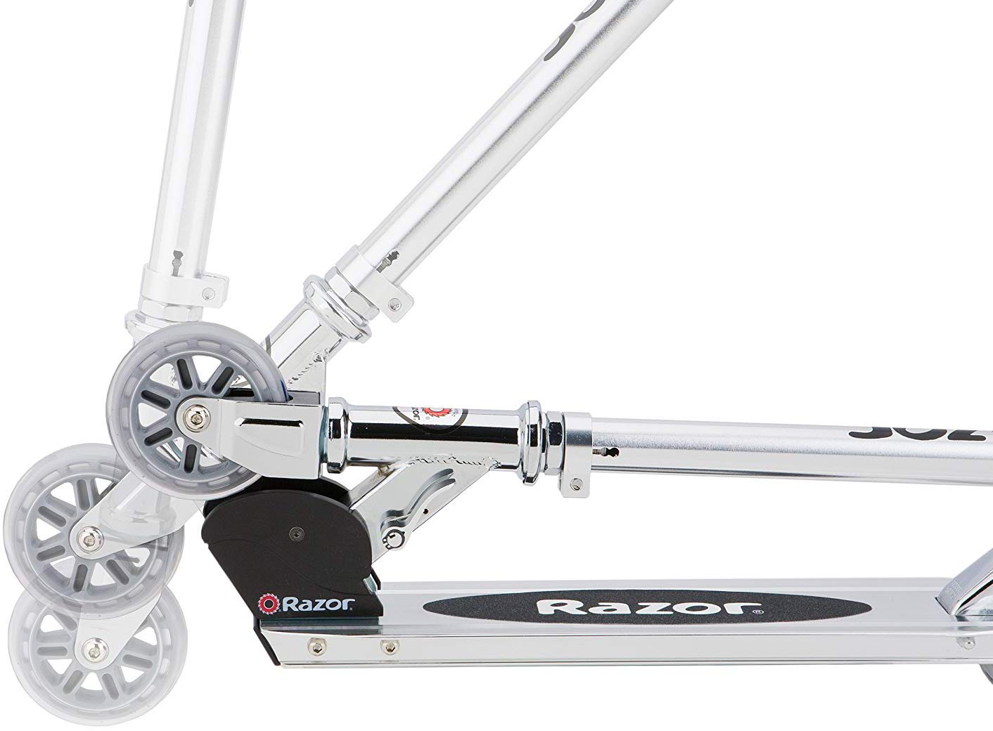 Razor AW Kick Scooter for Kids - Wheelie Bar, Lightweight, Foldable, Aluminum Frame, and Adjustable Handlebars