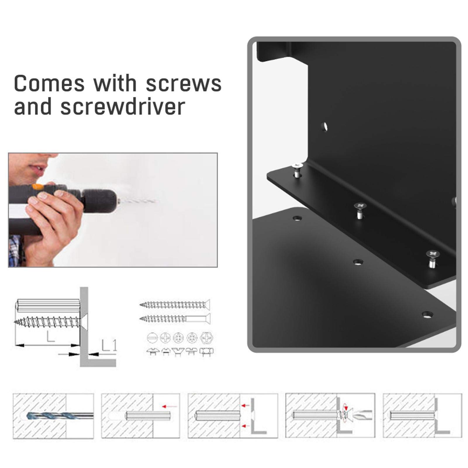 Wall Mount for Xbox Series X, Wall Mount Wall Bracket Holder Horizontal Upward Facing, Media Furniture Audio Video Shelving