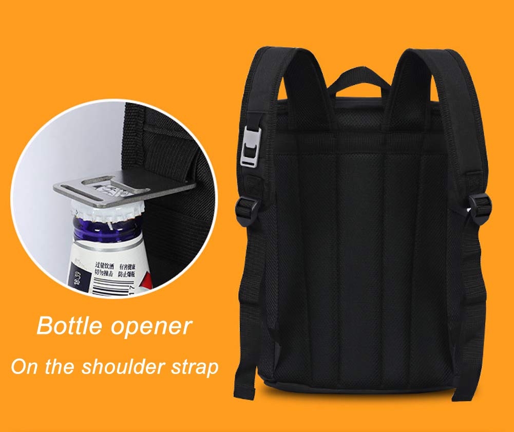 Cooler Backpack, Insulated Backpack for Men Women 20 Cans, Leakproof Waterproof Lightweight Soft Cooler Bag for Travel Camping Beach Lunch Backpack Beer, Grey