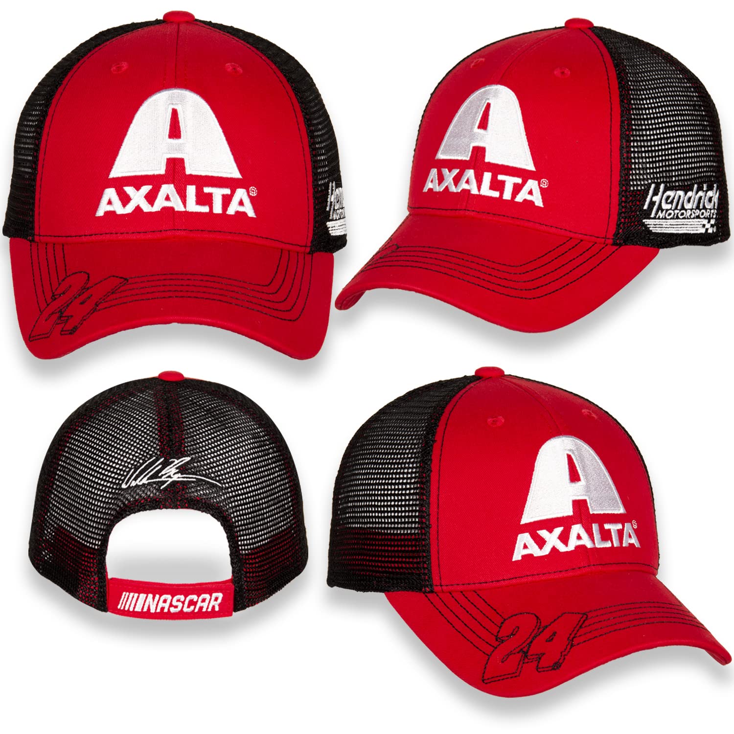 Checkered Flag Sports NASCAR 2022 Vintage Sponsor Trucker Mesh Adjustable Hat Cap-William Byron #24
