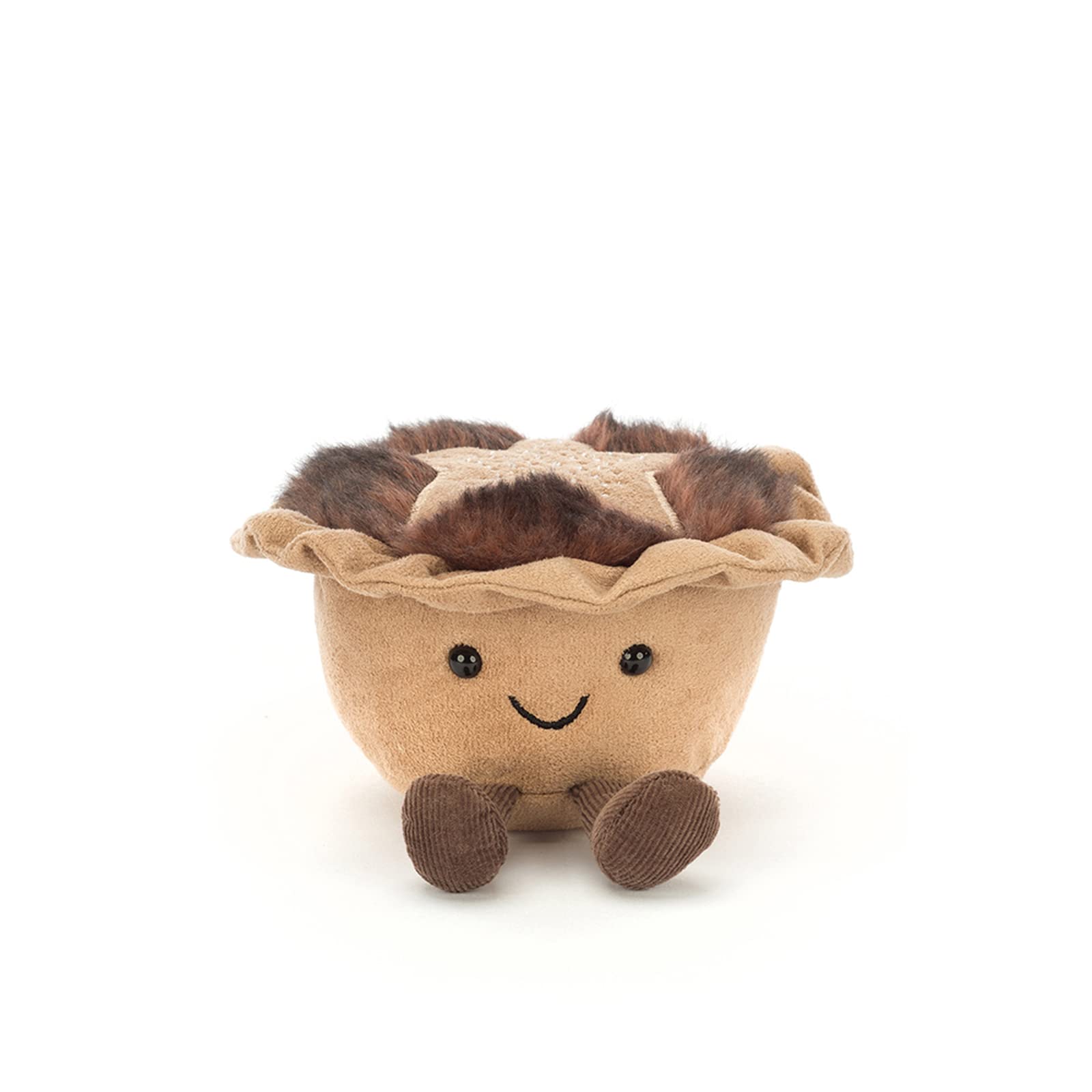 Jellycat Amuseables Mince Pie Stuffed Toy, 4.5 inches | Food Plush | Fun Gift Idea