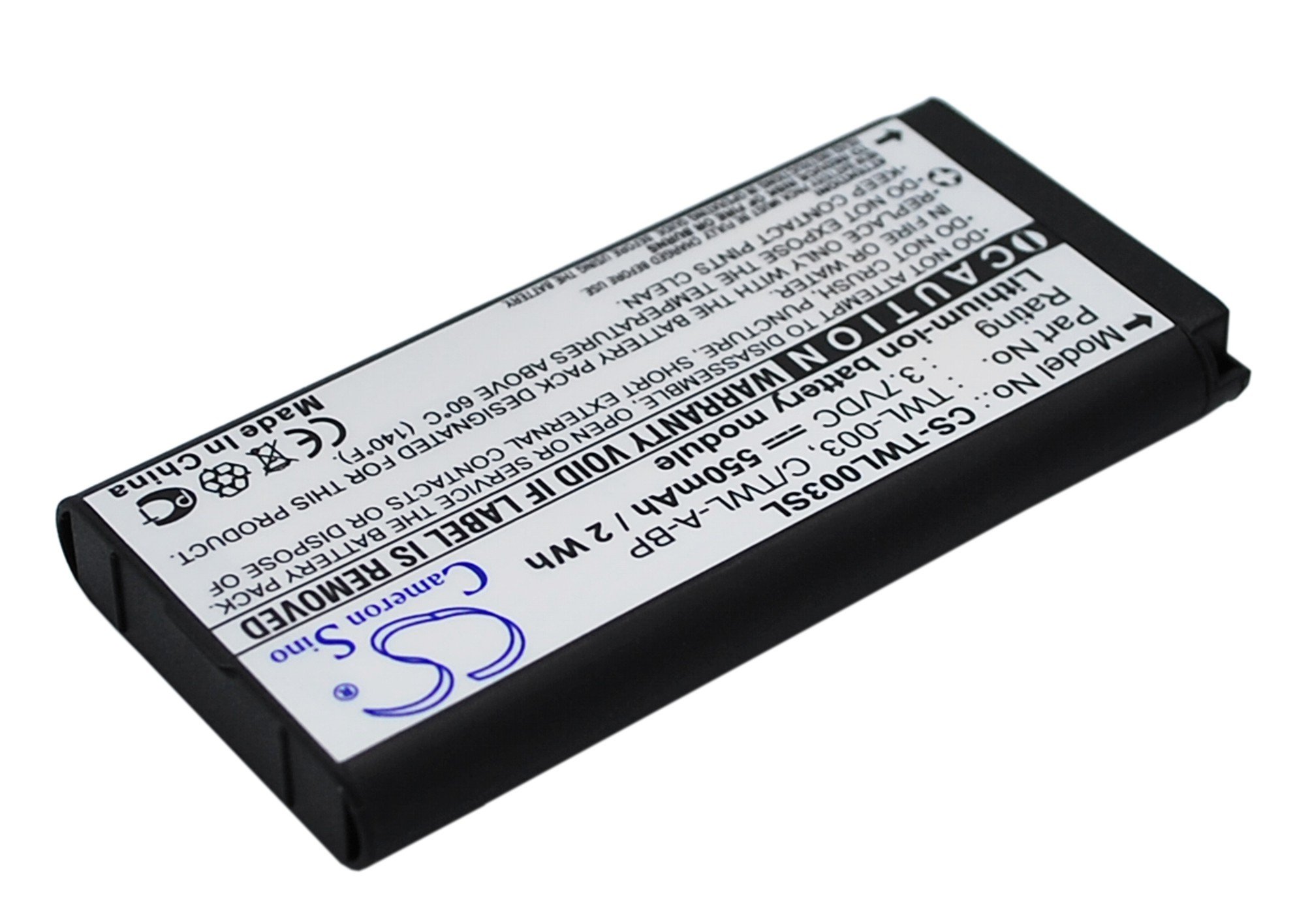 Cameron Sino 550mAh Li-Polymer Replacement Battery for Nintendo DSi, NDSi, NDSiL, Part No. C/TWL-A-BP, TWL-003