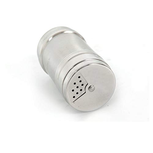 Verdental Stainless Steel Dredge Sugar/Spice/Pepper Shaker Seasoning Cans with Rotating Cover