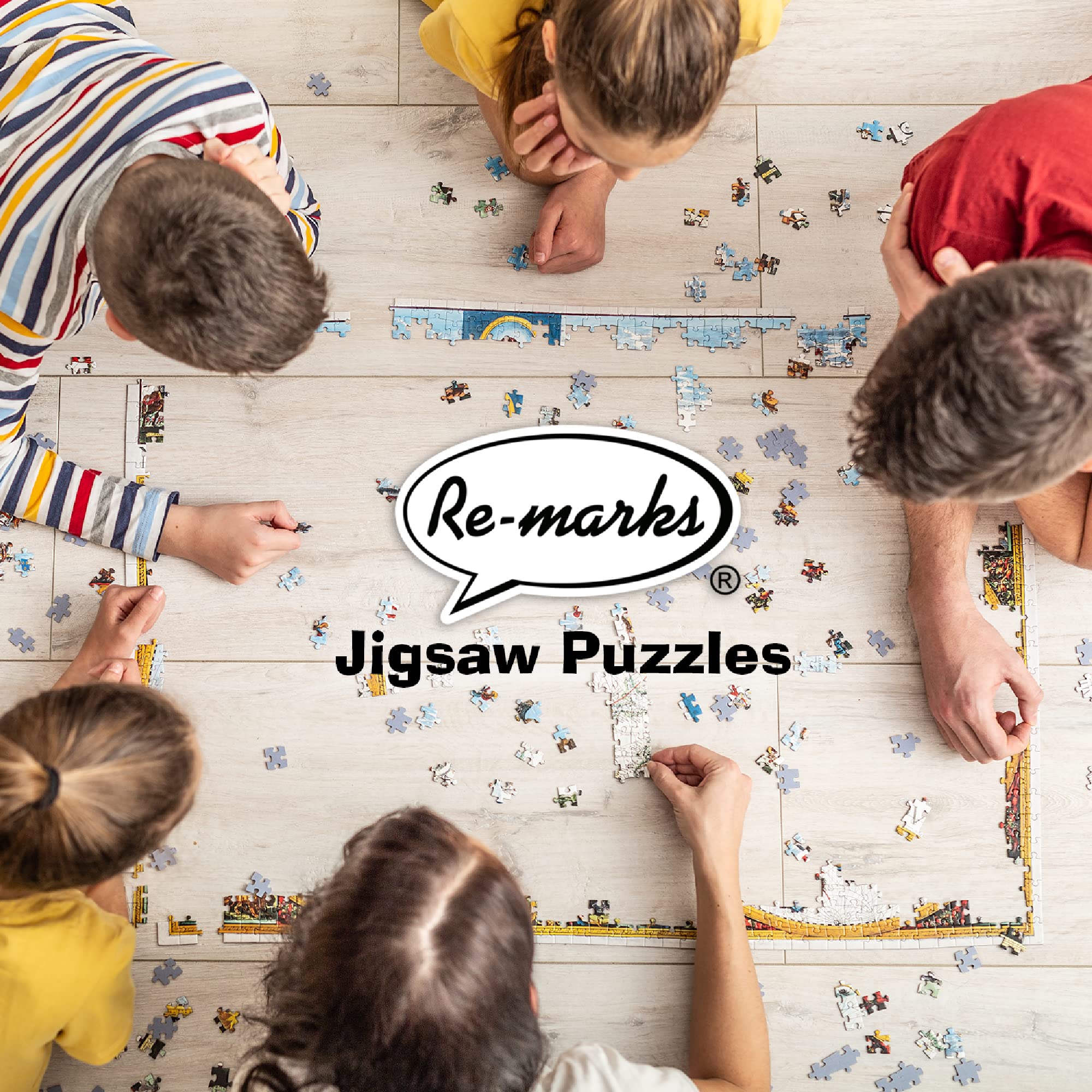 Re-marks British Classics Literary Puzzle, 1000-Piece Jigsaw Puzzle for All Ages