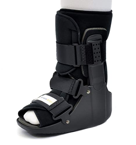 Brace Align Cam Walker Boot Short (Med) + Frozen Ice Cold Therapy Machine- Boot for Toe, Foot or Ankle Injury, Fractures, Sprains and Cold Circulating Therapy Unit