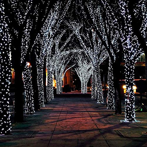 ZBM--ZBM Solar Lights Outdoor, 100LED~500LED Solar Garden Lights, 12M~52M Copper Wire Solar String Lights, Waterproof for Halloween, Christmas, Tree, Garden, Home, Wedding, Party Luces de hadas