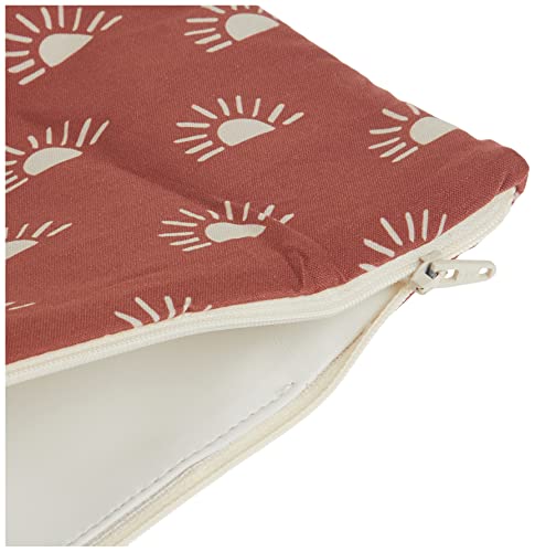 Itzy Ritzy Sealed Wet Bag with Handle – Wet Bag for Travel, Swimsuits, Cloth Diapers, Gym Clothes & Toiletries - Washable & Reusable w/Water Resistant Lining - Measures 11” x 14” (Terracotta Sunrise)
