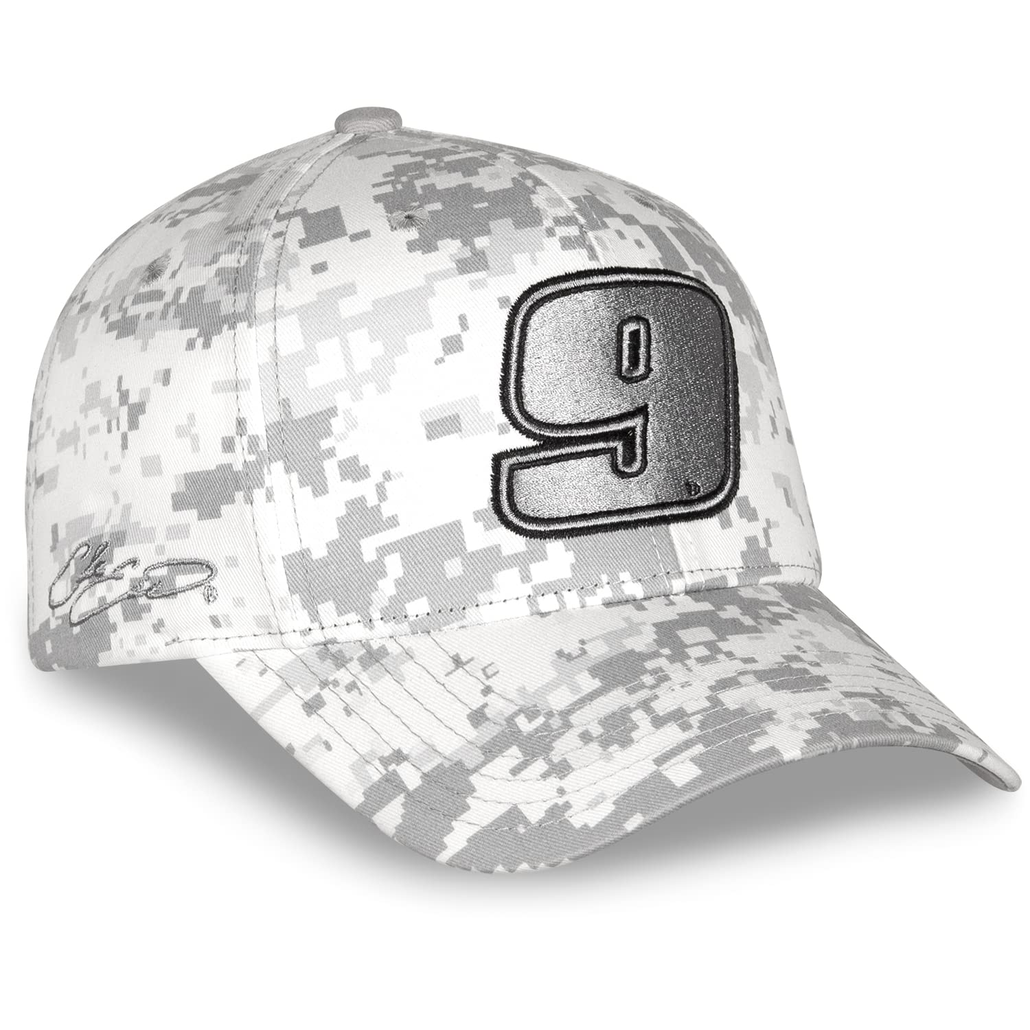 Checkered Flag Sports Chase Elliott 2022#9 Digital Camo Gray NASCAR Snapback Hat